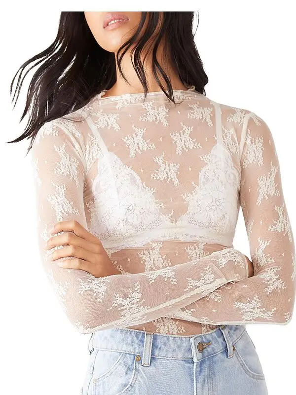 Free People Lady Lux Layering Top - Evening Creme