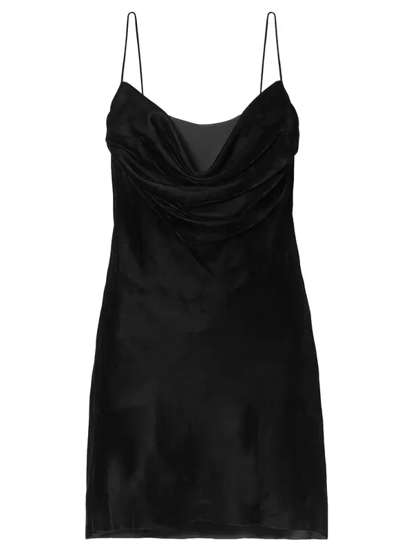 DION LEE Architrave Layered Mini Dress - Black