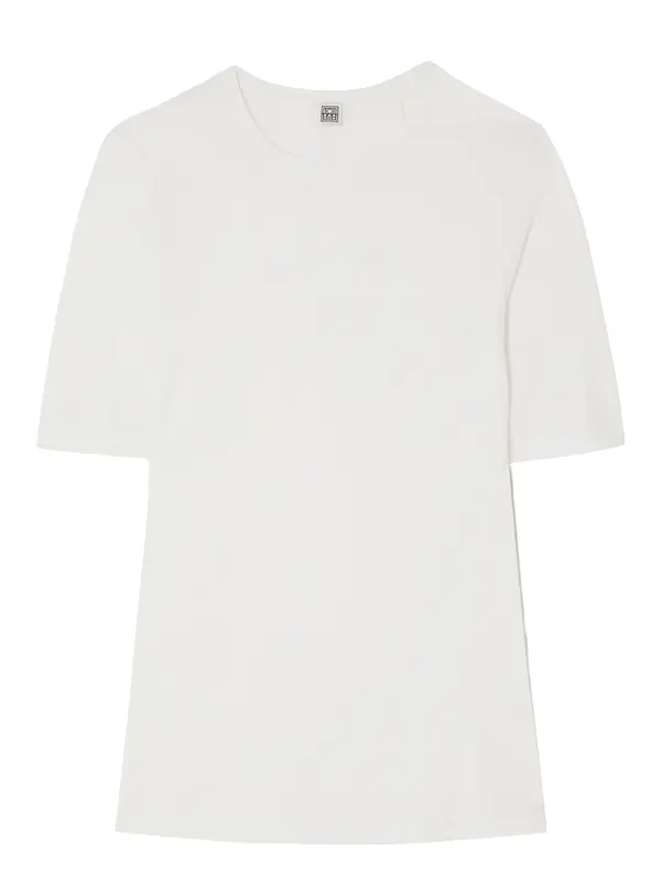 TOTEME Modal And Cashmere-blend T-shirt - Off-white