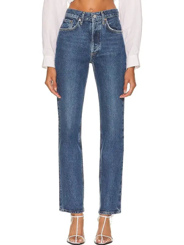 AGOLDE Lana Mid-rise Straight Leg Jeans - Sphere