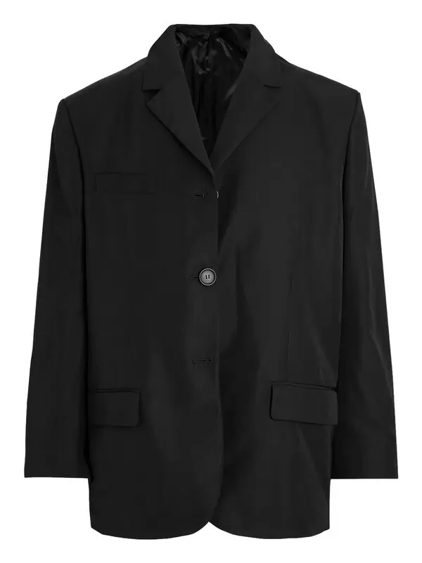 Acne Studios Juylio Unstructured Faille Blazer - Black