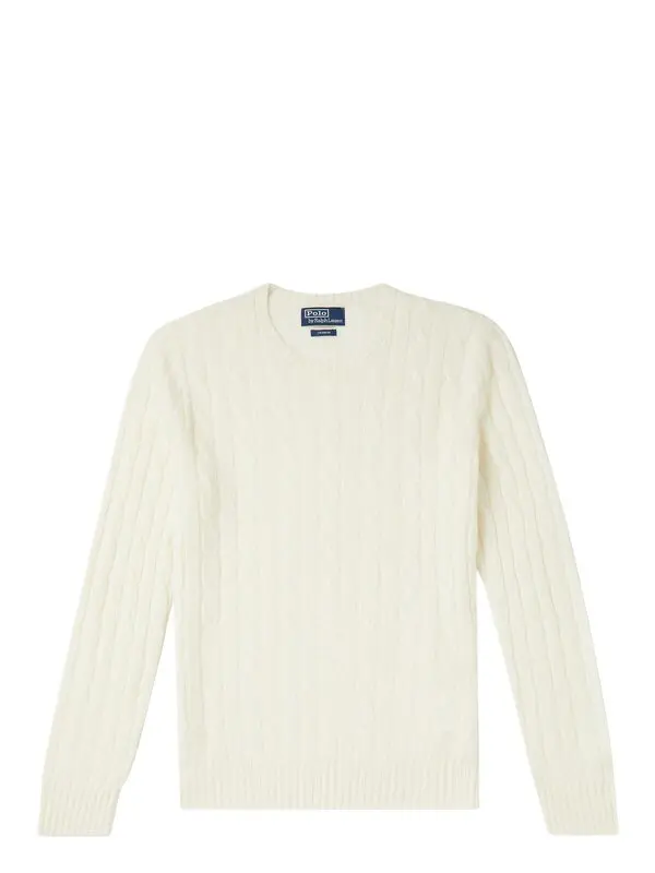 Ralph Lauren Cable-knit Cashmere Sweater - Neutrals