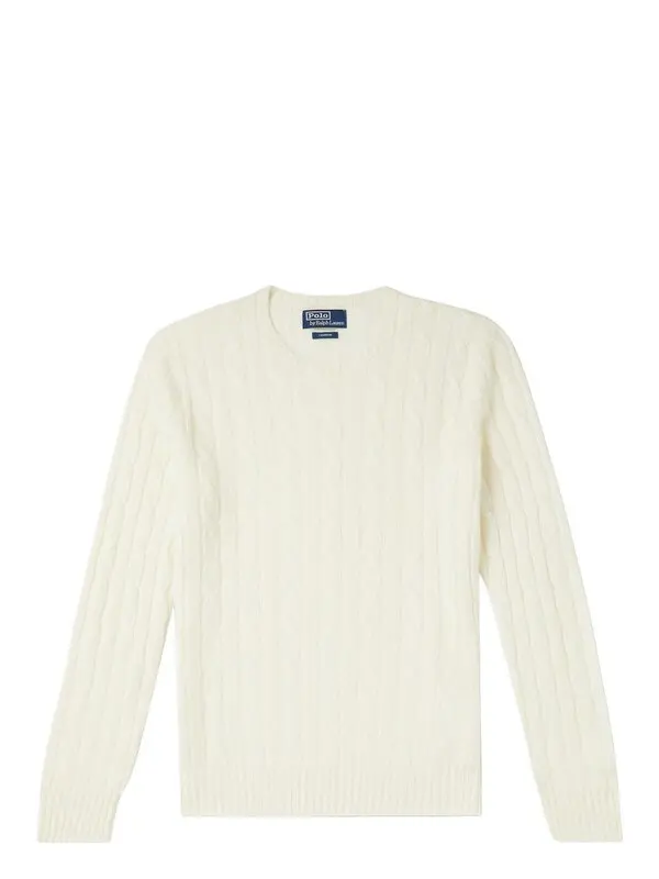Polo Ralph Lauren Cable-knit Cashmere Sweater - Neutrals