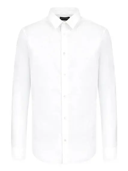 Emporio Armani Stretch Nylon-blend Shirt - White