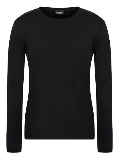 Giorgio Armani Pure Cashmere Interlock Jumper - Black
