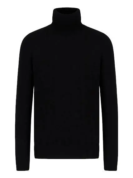 Emporio Armani Pure Cashmere Rollneck - Black