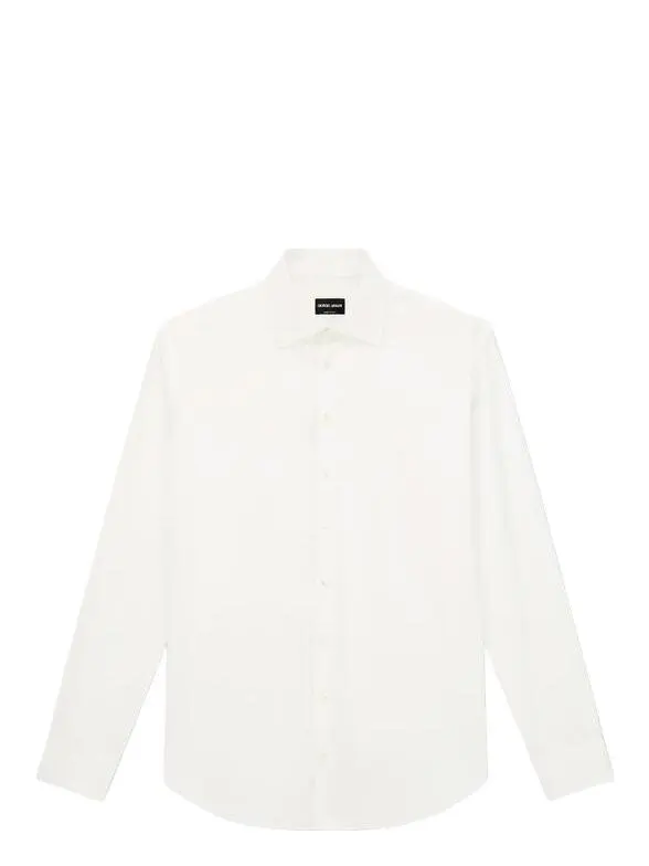 Giorgio Armani Regular-fit Classic Cotton Shirt - White
