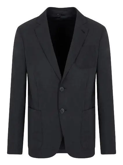 Giorgio Armani Upton Line Silk-blend Twill Jacket - Blue