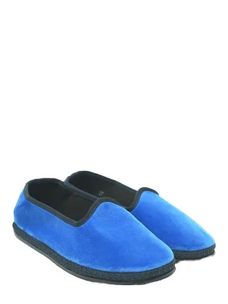 SANTM Furlane Velvet Slippers - Blue