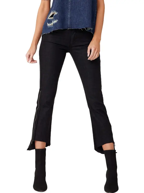 SIWY OUTLET Jewel Straight Cropped Pant - Black