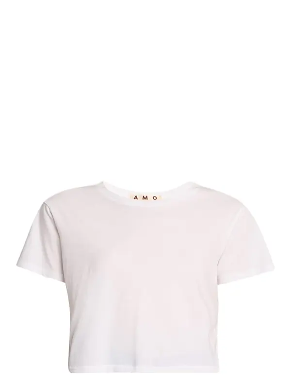 AMO Babe Cropped Tee - White