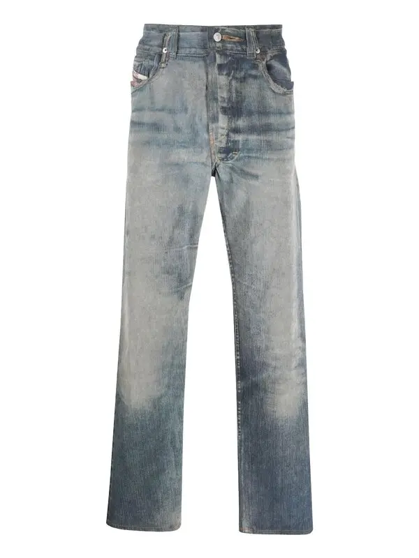 DIESEL® D-macs 09e51 Straight-leg Jeans - Blue