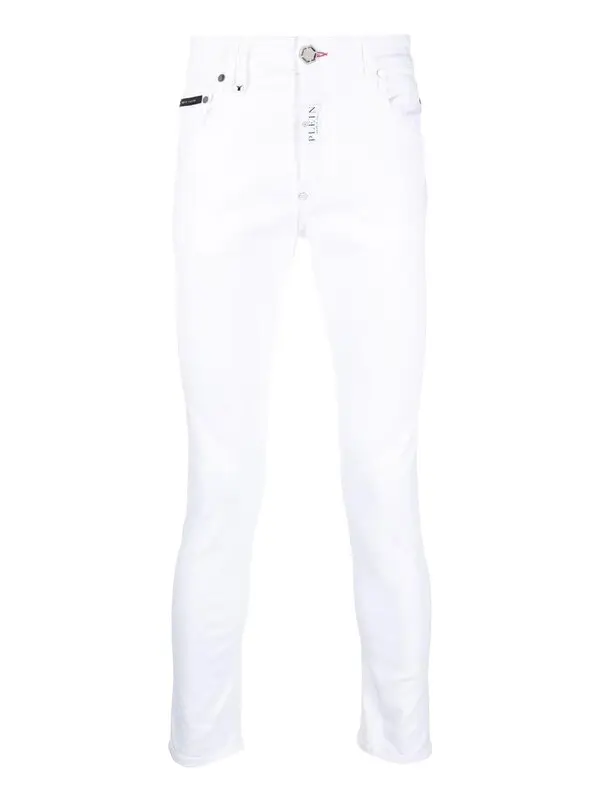 Philipp Plein Mid-rise Skinny Jeans - White