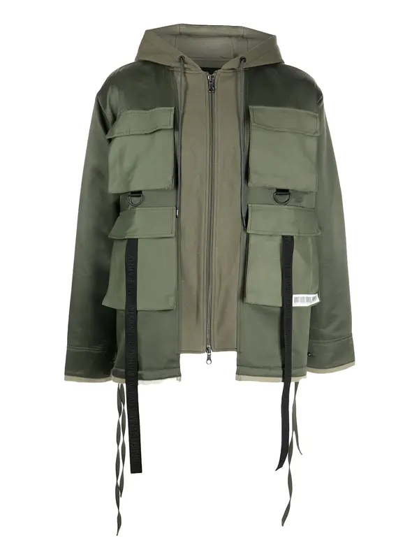 MOSTLY HEARD RARELY SEEN M65 Cargo-pocket Zip-up Jacket - Green