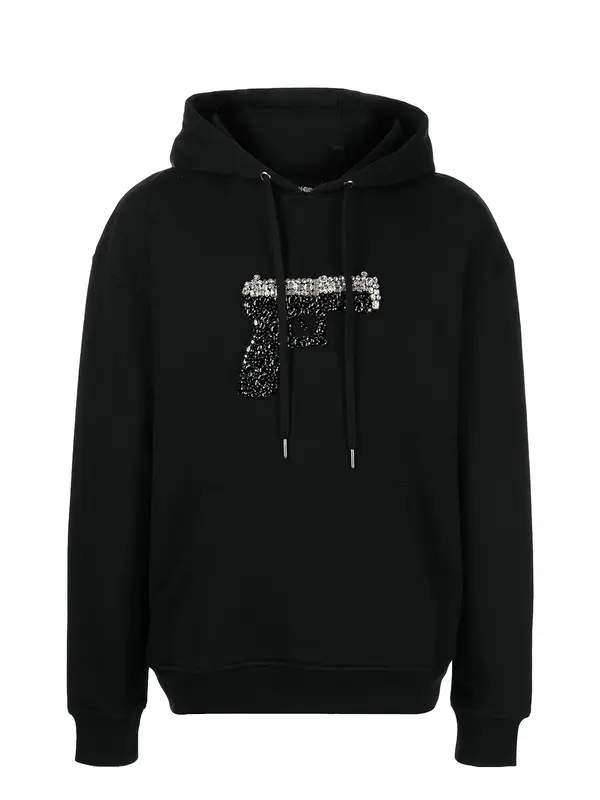 GOD'S MASTERFUL CHILDREN Crystal-embellished Hoodie - Black