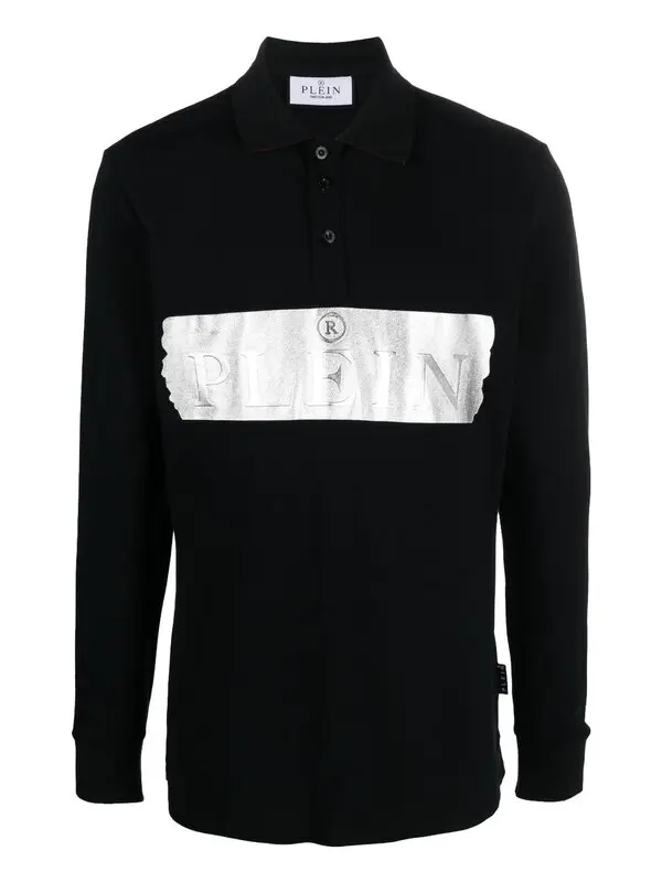 Philipp Plein Logo-print Polo Shirt - Black