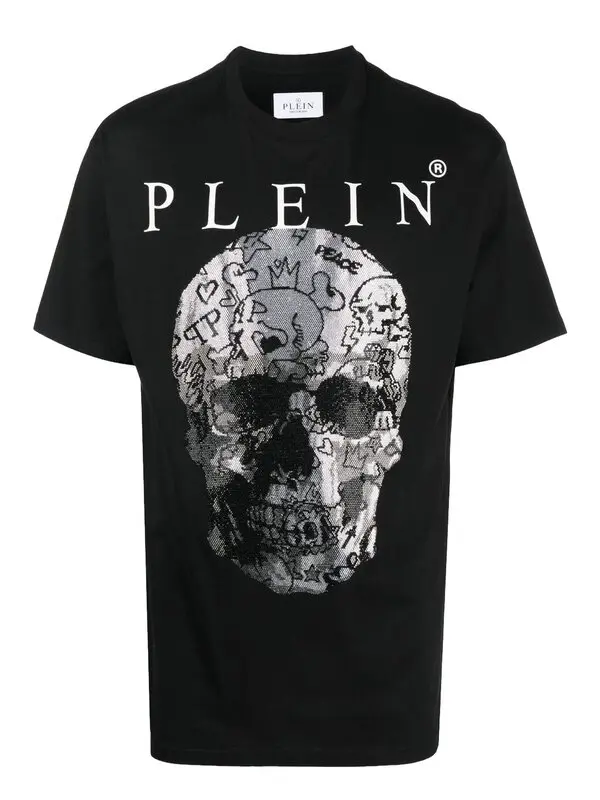 Philipp Plein Skull Print Short-sleeve T-shirt - Black