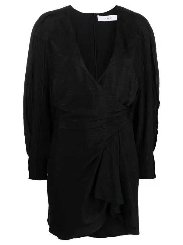 IRO PARIS Nokia Wrap Dress - Black