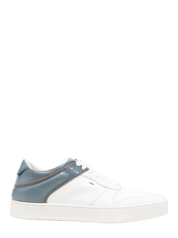 Santoni Colour-blocked Low-top Sneakers - White