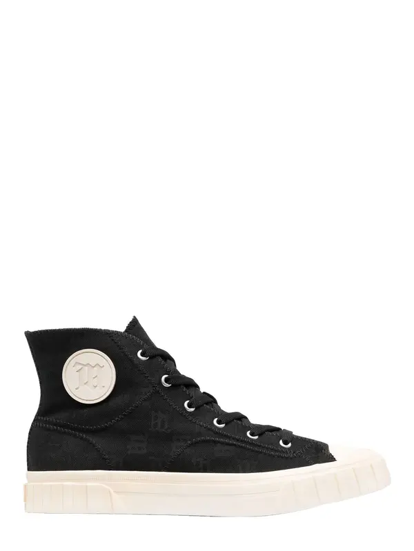 MISBHV Monogram High-top Sneakers - Black