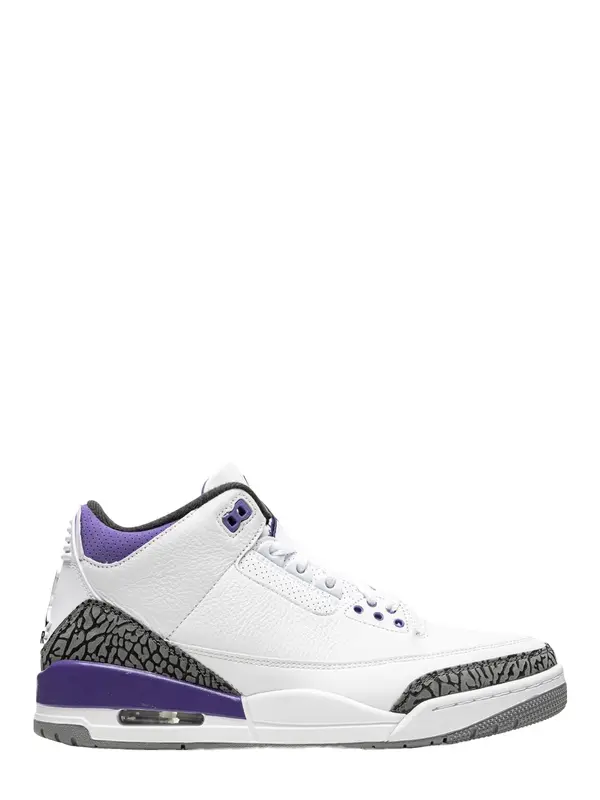 JORDAN Air 3 Dark Iris Sneakers - White