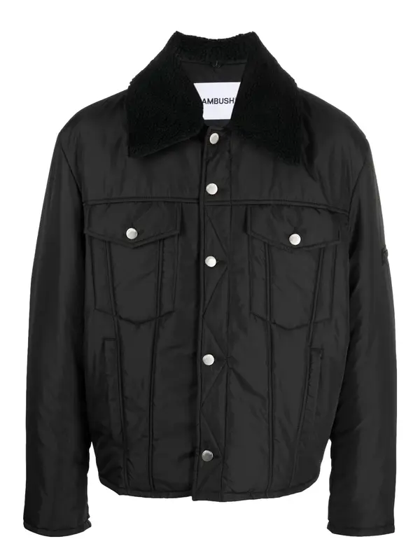 AMBUSH Logo-embossed Padded Jacket - Black