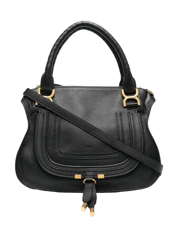 Chloé Marcie Leather Tote - Black