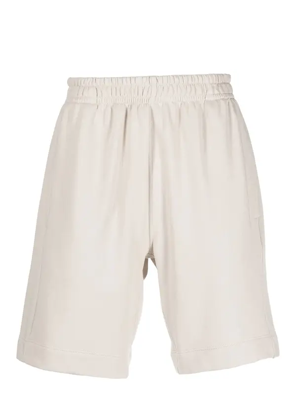STYLAND Cotton Bermuda Track Shorts - Neutrals