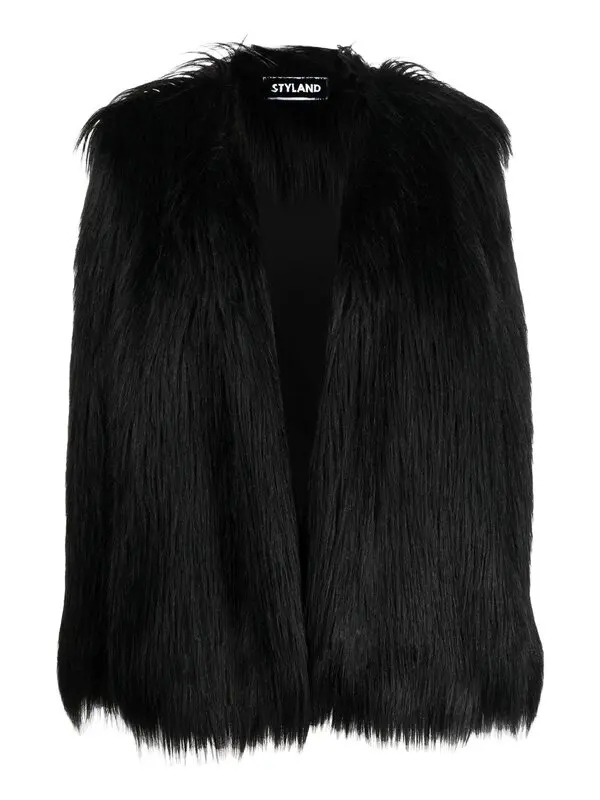 STYLAND Faux-fur Jacket - Black