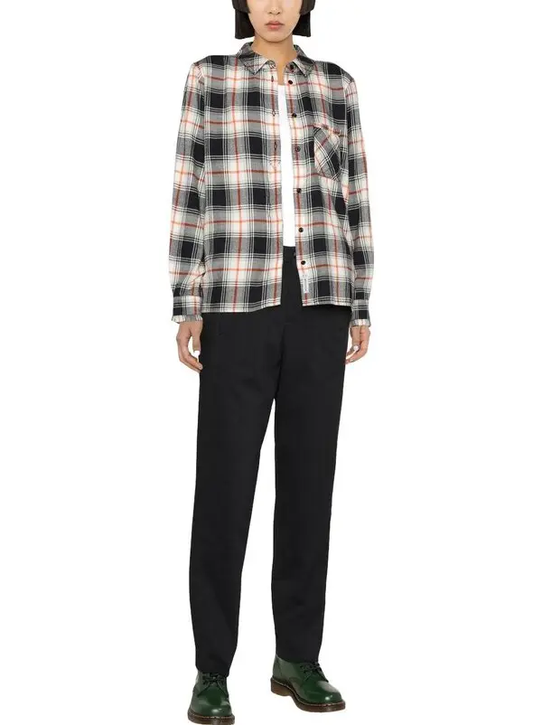 Woolrich Checked Long-sleeve Shirt - Black