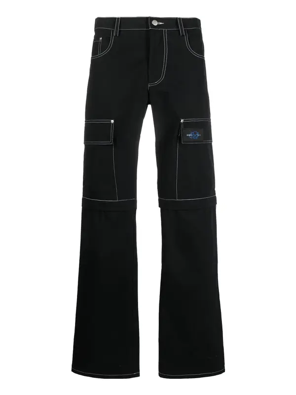MISBHV X Ufo361 Straight-leg Cargo Trousers - Black