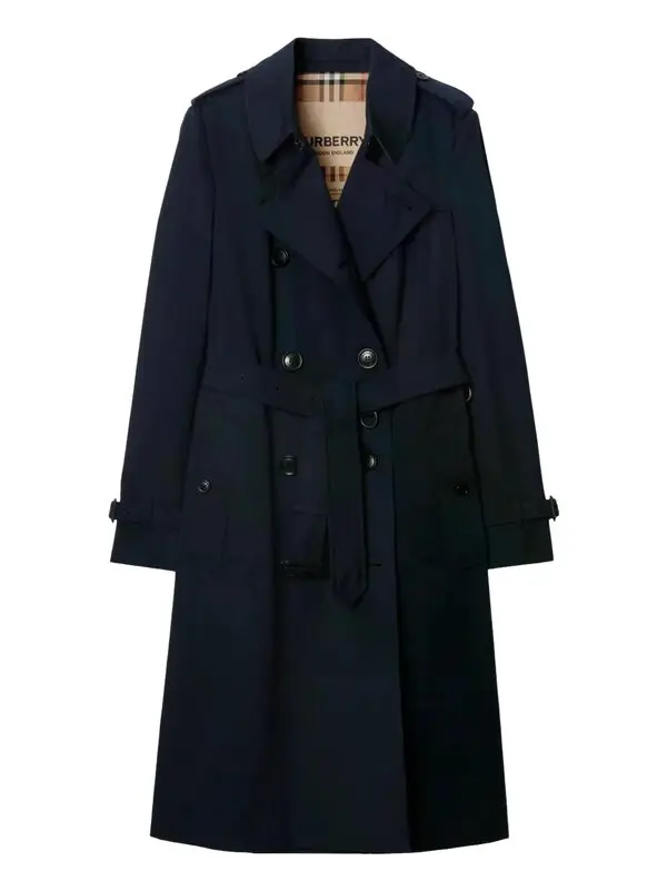Burberry Chelsea Heritage Trench Coat - Blue