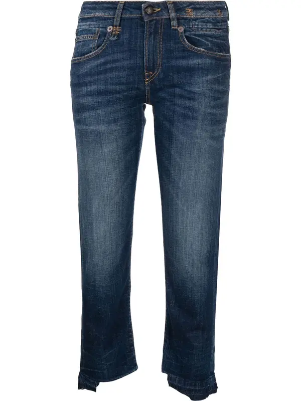 R13 High-rise Cropped Jeans - Blue