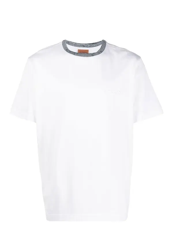 Missoni Contrasting-neckline Detail T-shirt - White