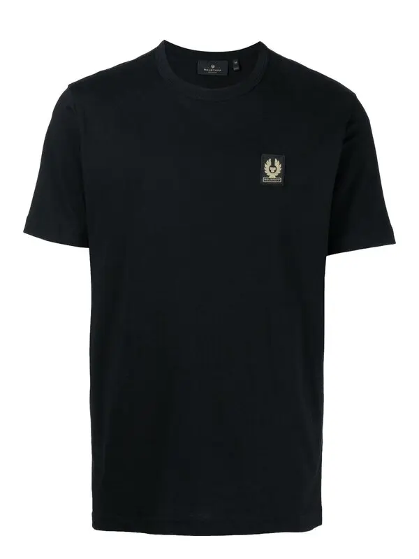 Belstaff Logo-patch Crew Neck T-shirt - Black