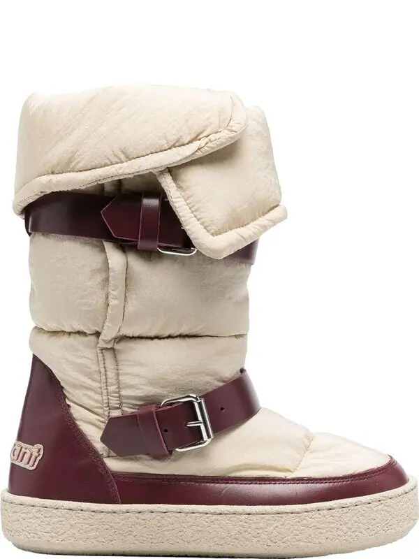 Isabel Marant Zenora Padded Ankle Boots - Neutrals