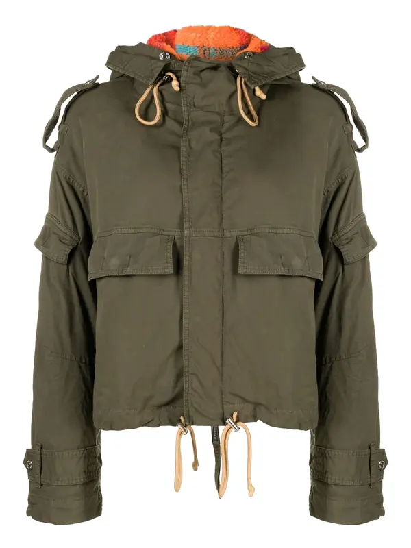 Dsquared2 Fleece-lined Hooded Jacket - Green