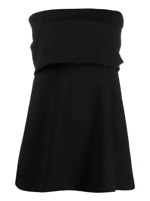 TOTEME Strapless Flared Top - Black