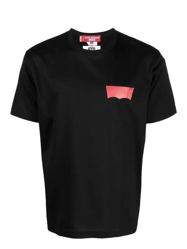 Junya Watanabe Logo-print Cotton T-shirt - Black