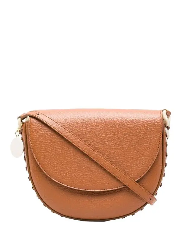 Stella McCartney Frayme Flap Shoulder Bag - Brown