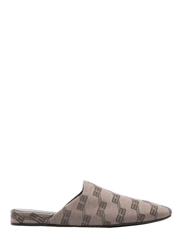 Balenciaga Monogram Jacquard Mules - Neutrals