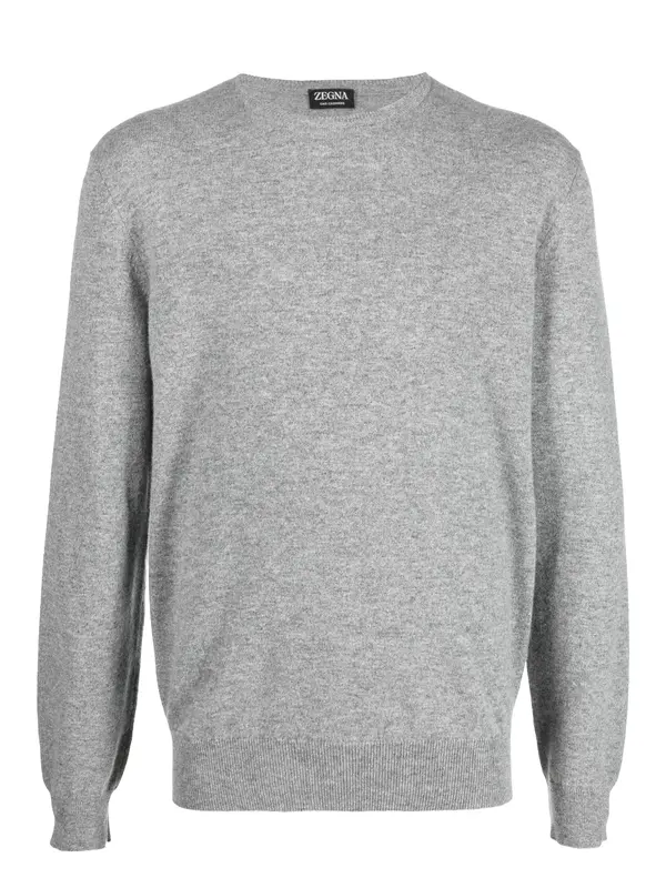 Zegna Crew Neck Sweater - Grey
