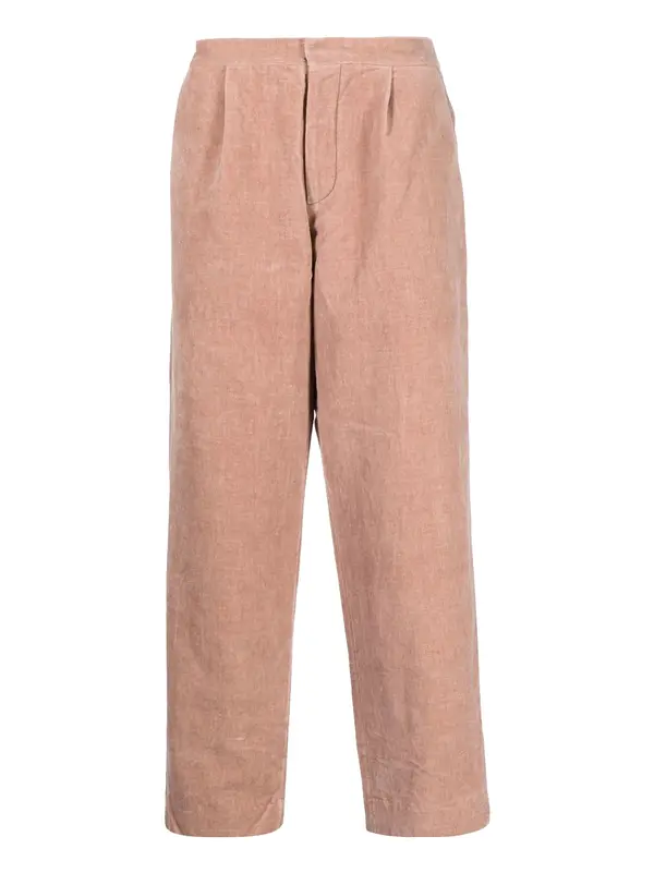 UMA WANG Cropped Wool Trousers - Pink