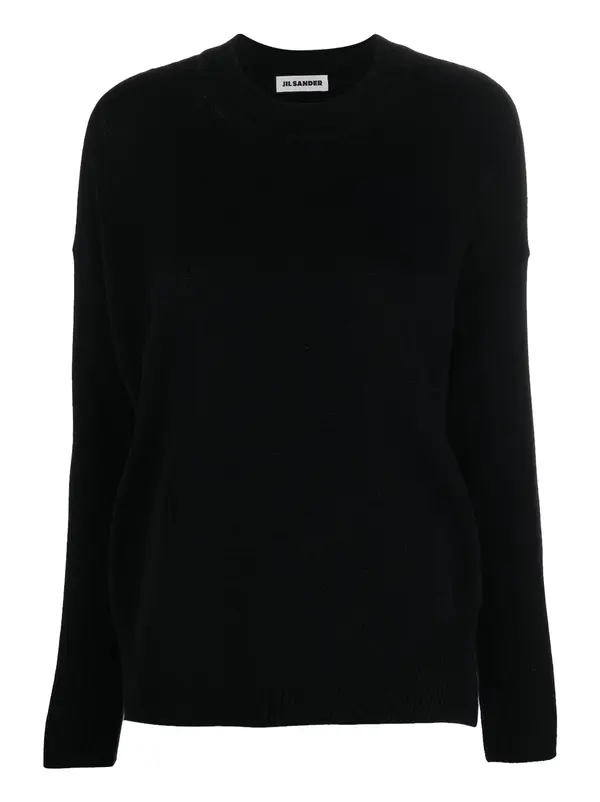 JIL SANDER Long-sleeve Cashmere Jumper - Black