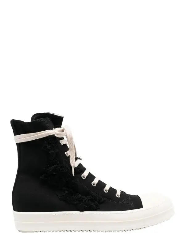Rick Owens Broken High-top Sneakers - Black