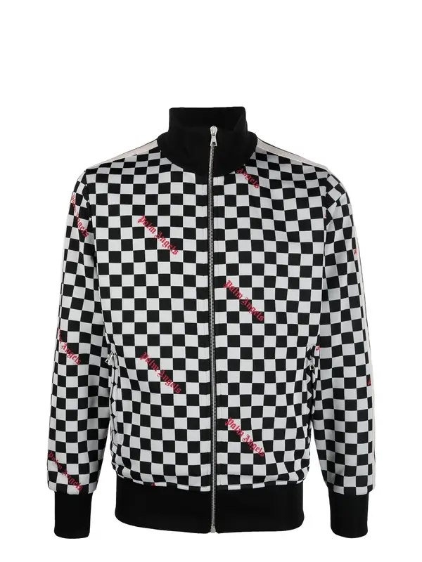 Palm Angels Damier-print Track Jacket - Black