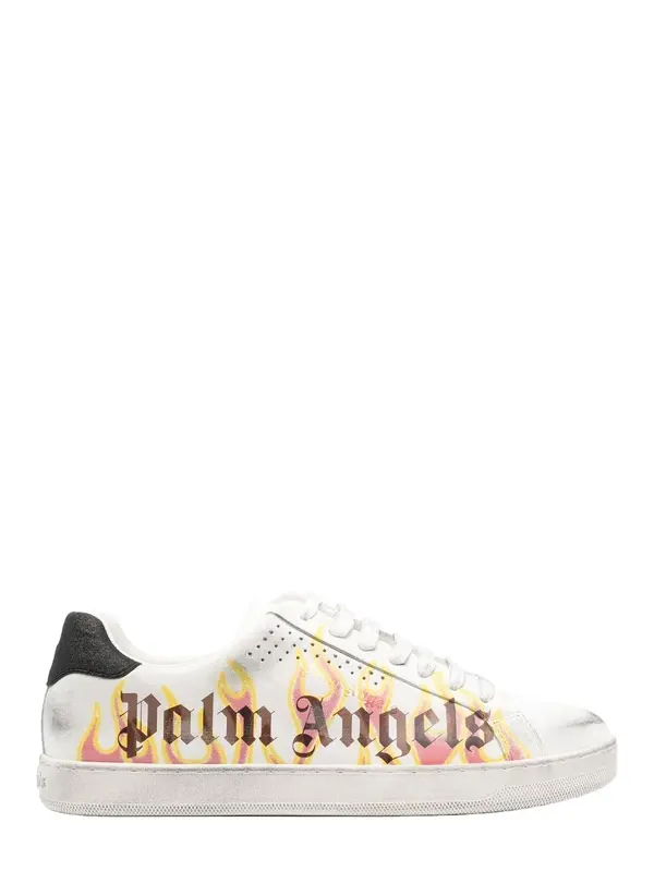Palm Angels Spray Paint Low-top Sneakers - White
