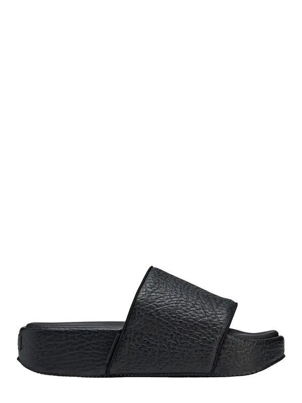 Y3 Pebbled Open-toe Slides - Black