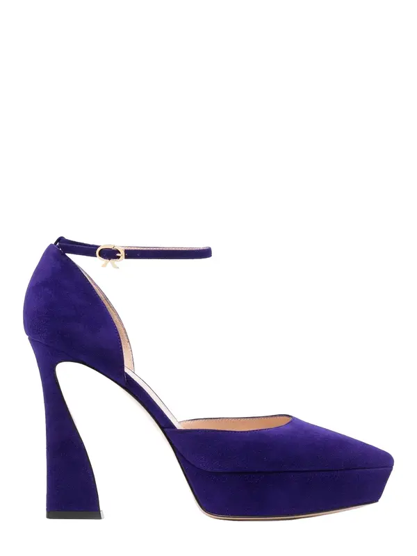 GIANVITO ROSSI 85mm Suede Pumps - Purple