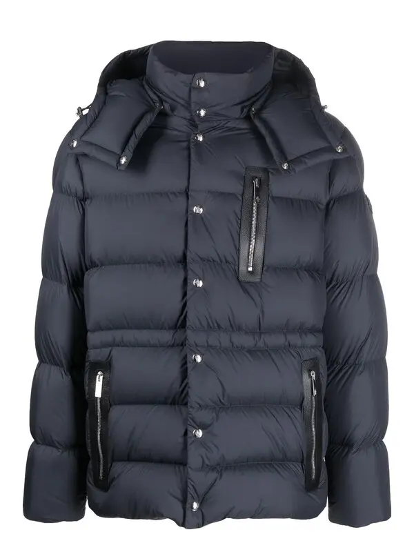 Moncler Padded Hooded Jacket - Blue